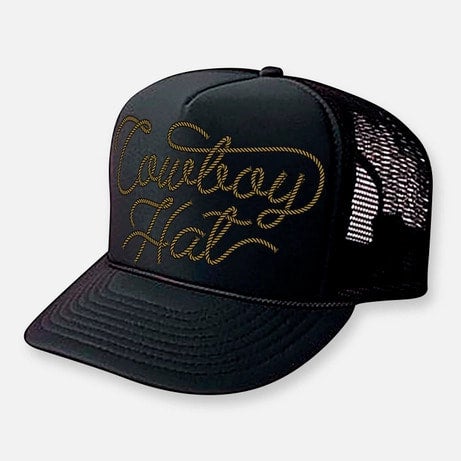 COWBOY BALL CAP BLACK | Cactus Annie's LLC